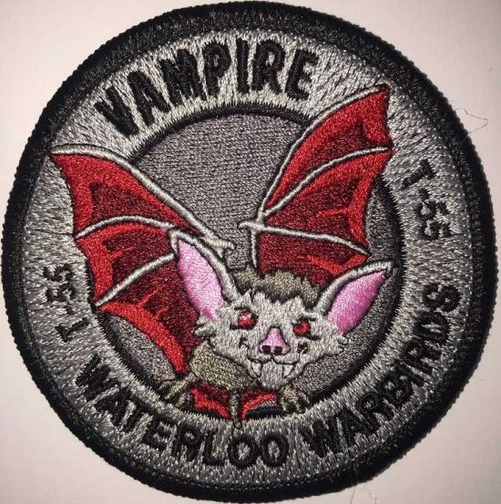 DH115 Vampire Patch – Waterloo Warbirds - 2141